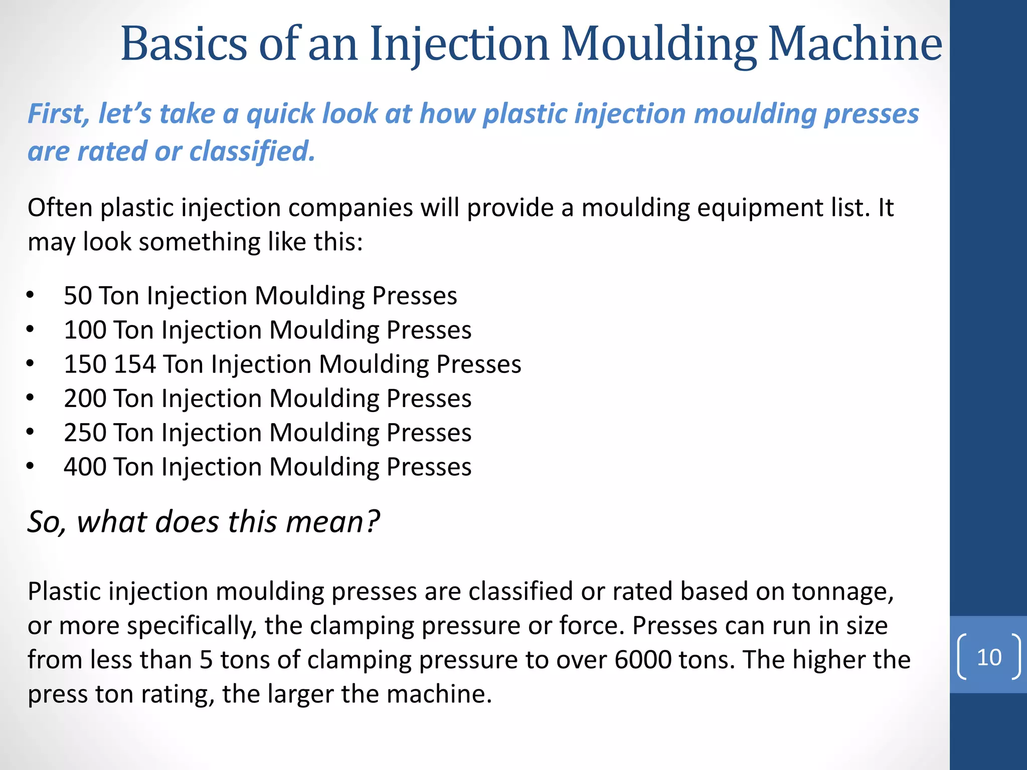 Know about injection moulding copy | PPTX | Chemistry | Science