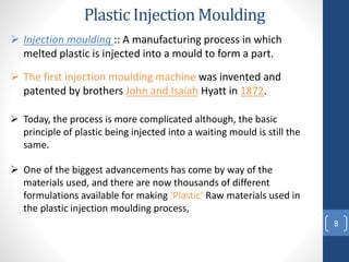 Know about injection moulding copy | PPTX | Chemistry | Science