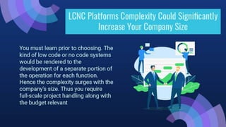 Top 10 Things you need to know about LCNC software | PDF