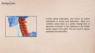 Know About Lumbar Subluxation | PPT