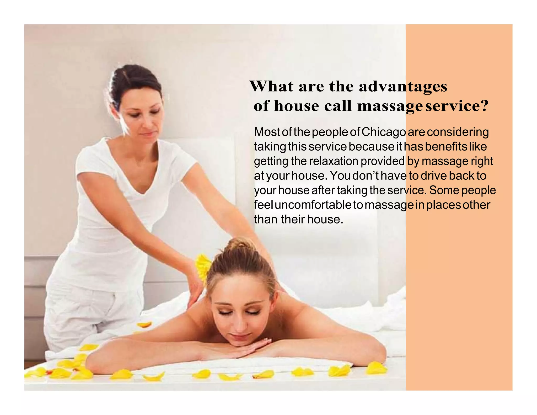 Know about the benefits of house call massage | PDF