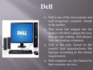 Know about the best computer brands | PPTX