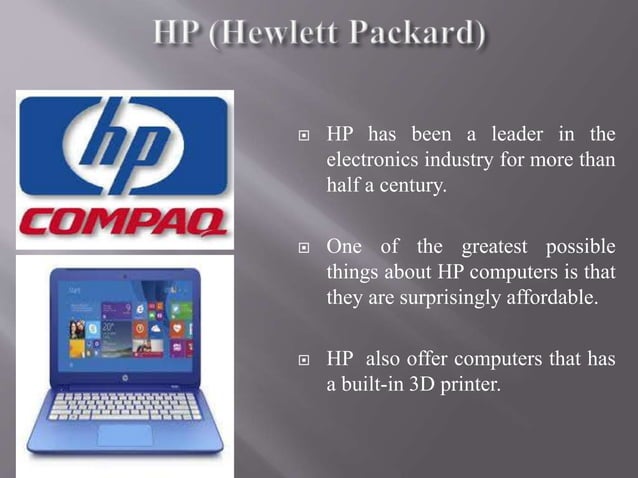 Know about the best computer brands | PPTX