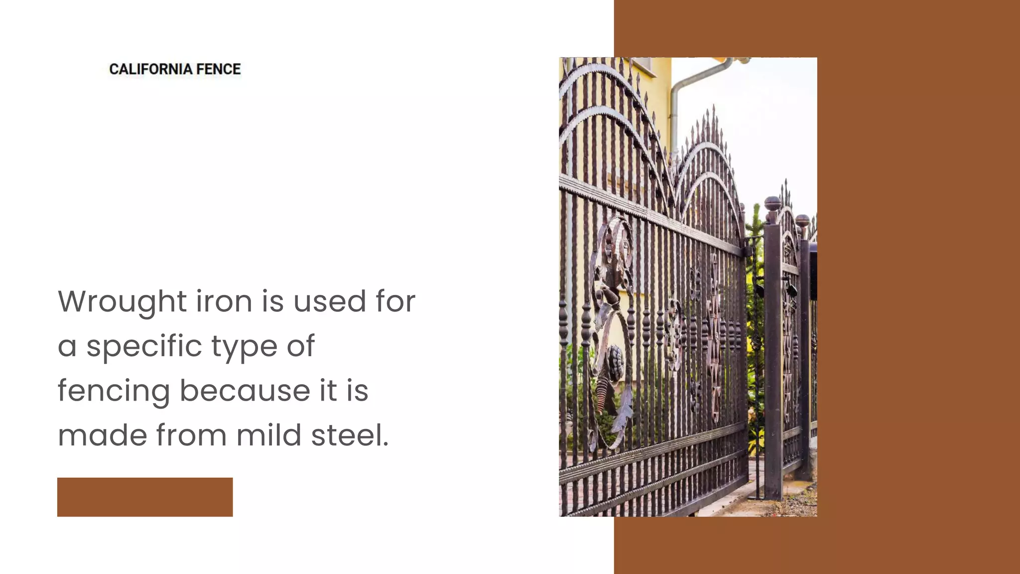Know About the Most Important Components of Wrought Iron Fences | PPTX