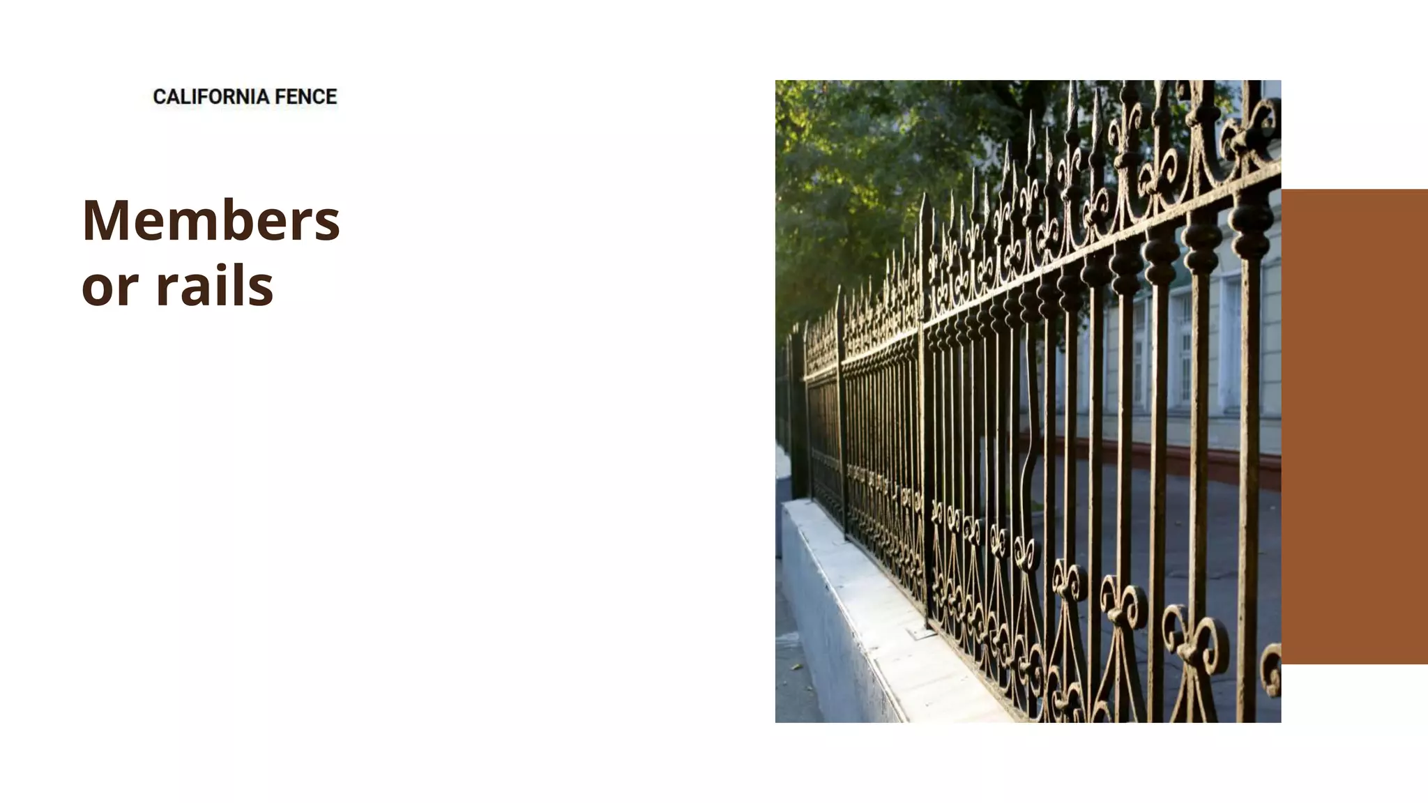 Know About the Most Important Components of Wrought Iron Fences | PPTX