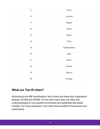 Know About Tier Cities and their Classifications.pptx
