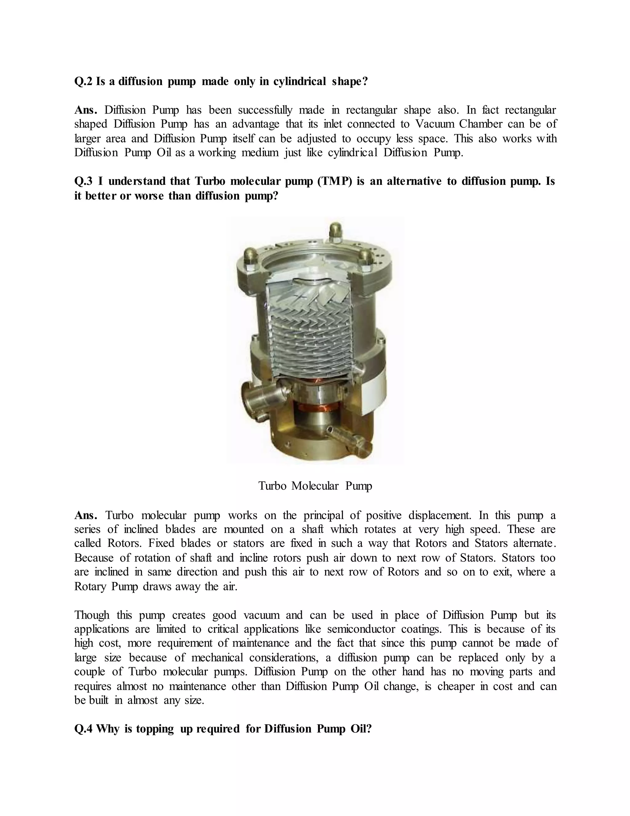 Know all about diffusion pump part 1 | DOCX