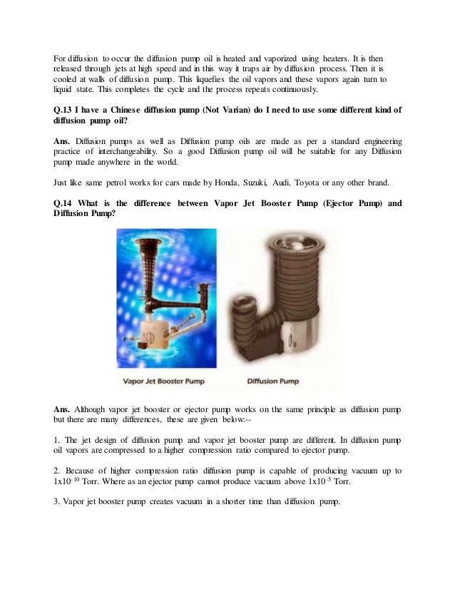 Diagram Of Diffusion Pump Pump Diffusion Know Part Slideshar