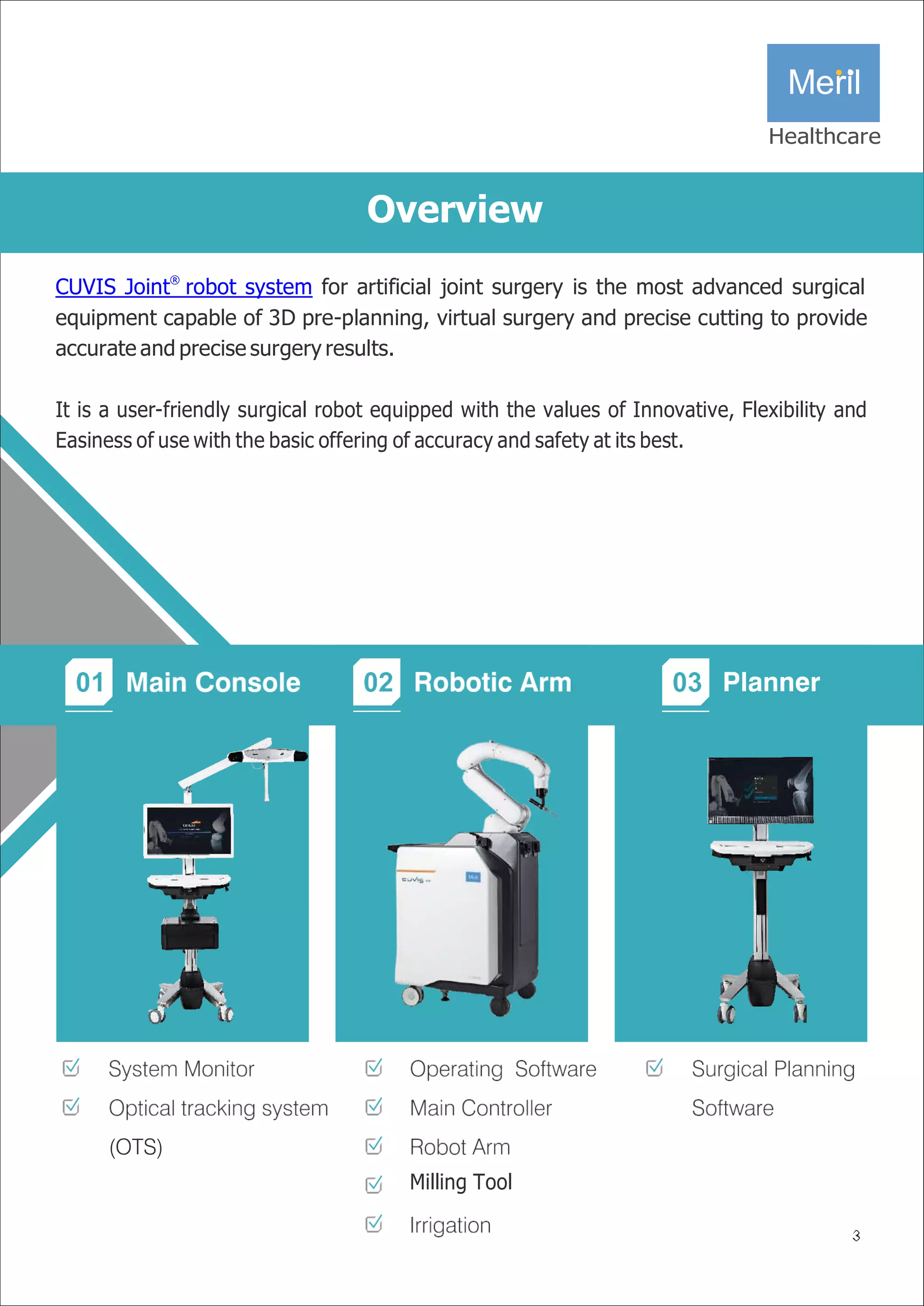 Know all about Latest CUVIS JOINT Robotic System Online at Meril Life | PDF