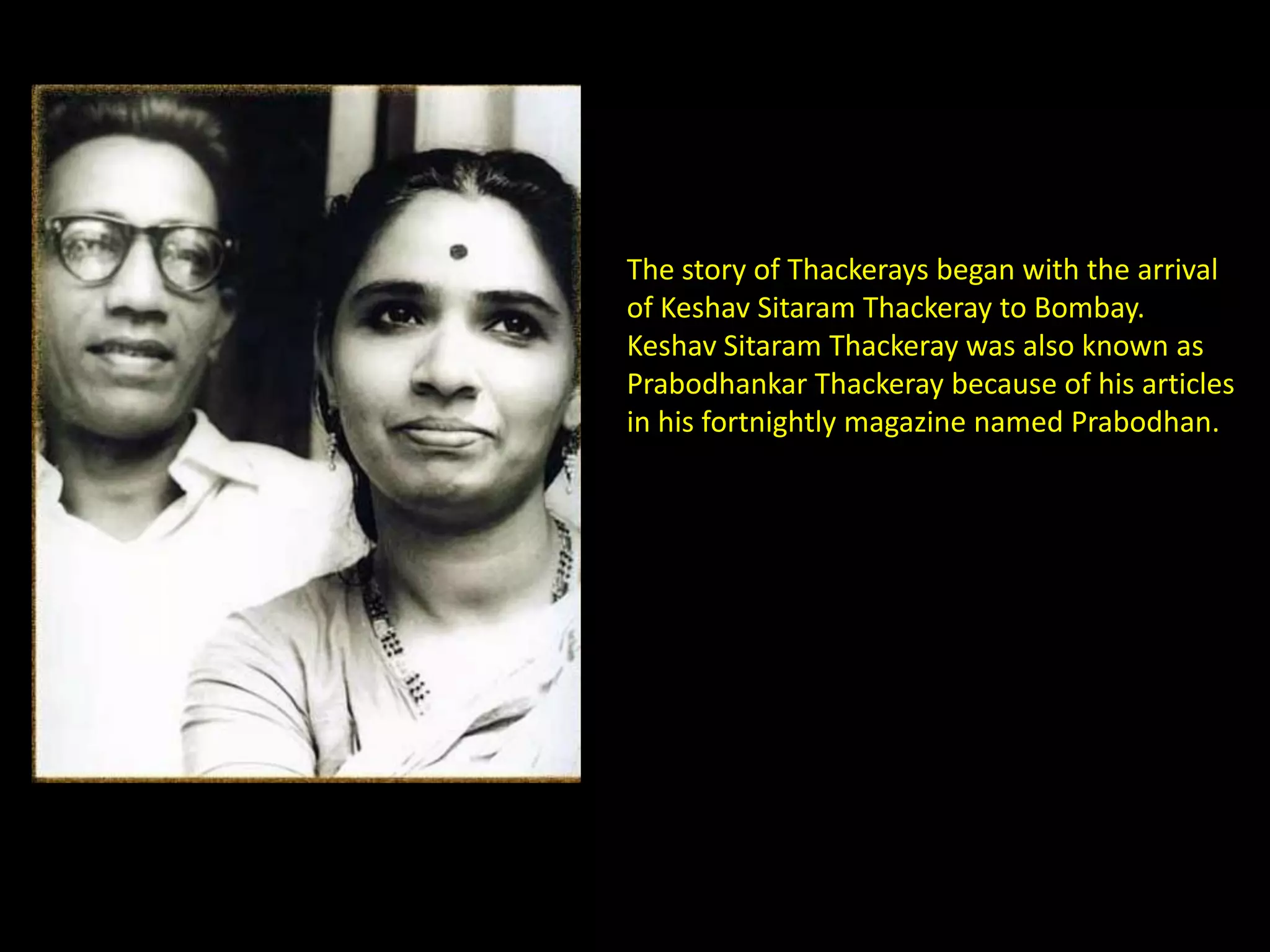 Know bal thackeray and his family | PDF
