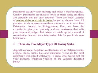 Know Before Buying Paving Slabs In Kent | PPT