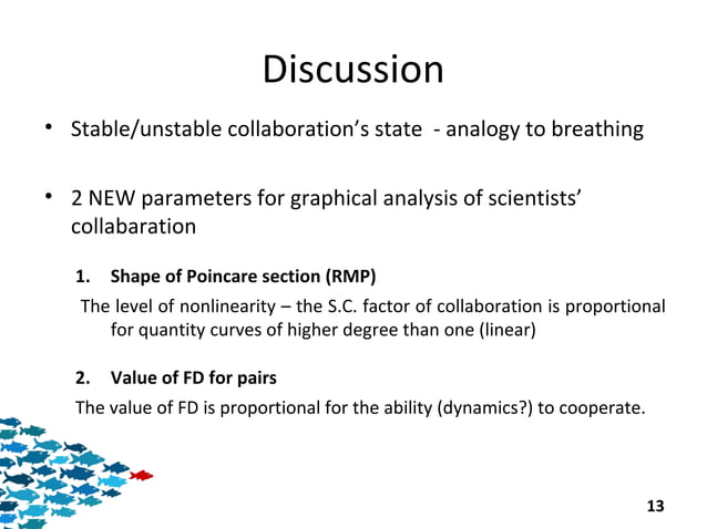 Graphical Analysis of Scientific Collaboration Variations Interactions | PPT