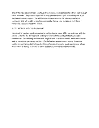 Know how to donate money in the right way and help an ngo effectively | PDF