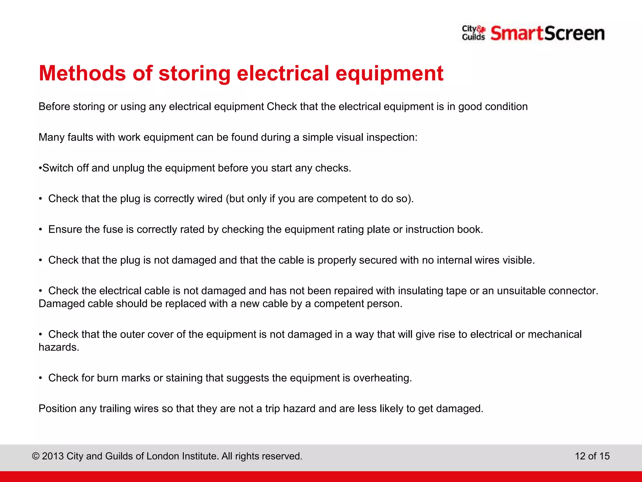 Know how to work with electrical equipment in the workplace 4 | PDF