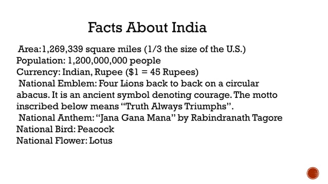 Know India better with various aspects of India | PPT