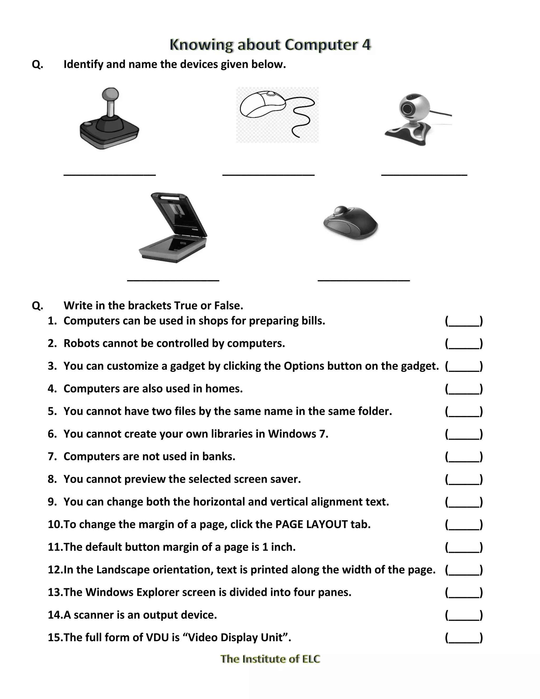 Knowing about Computer 4 | PDF
