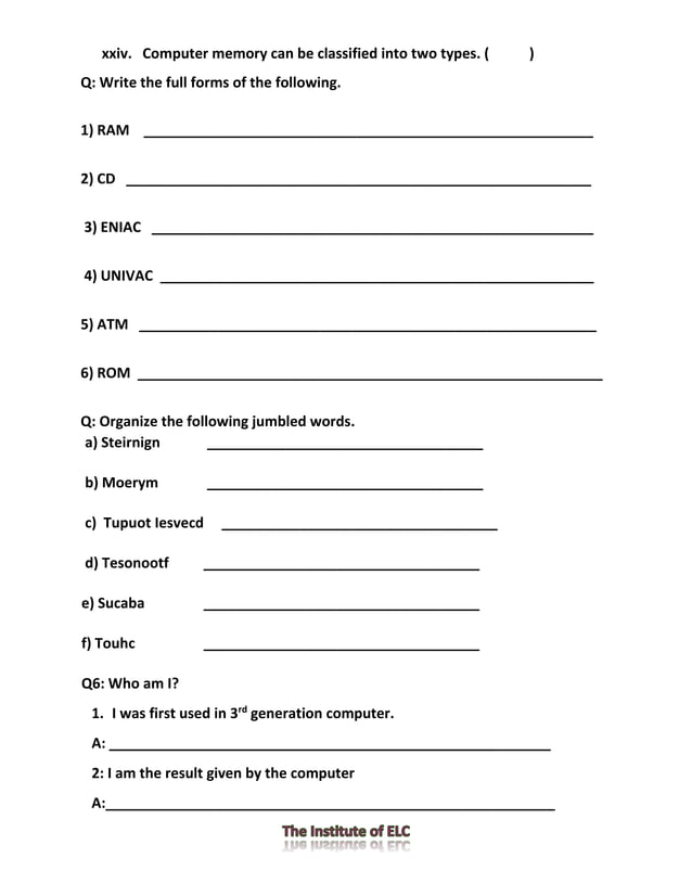 Knowing about Computer 5 | PDF