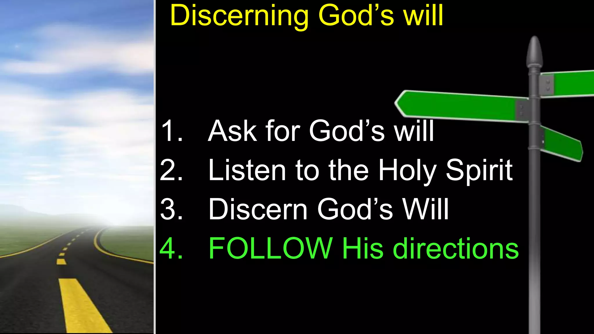 Knowing and doing god's will | PPTX