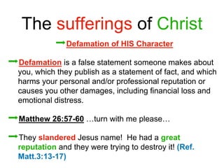 Knowing Christ - Part 3 - Sufferings | PPT