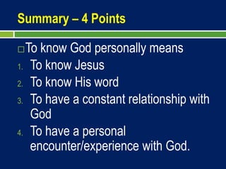 KNOWING GOD PERSONALLY.pptx