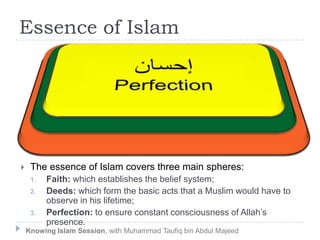 Knowing Islam Session - 2013 | PPTX