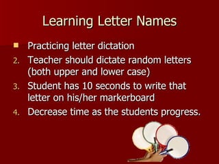 Knowing letter names | PPT