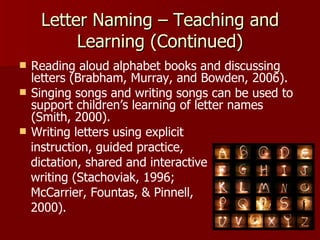 Knowing letter names | PPT