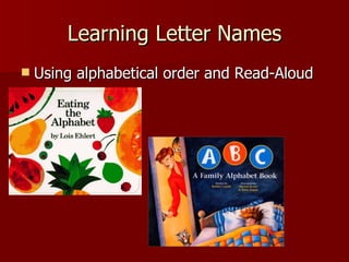 Knowing letter names | PPT