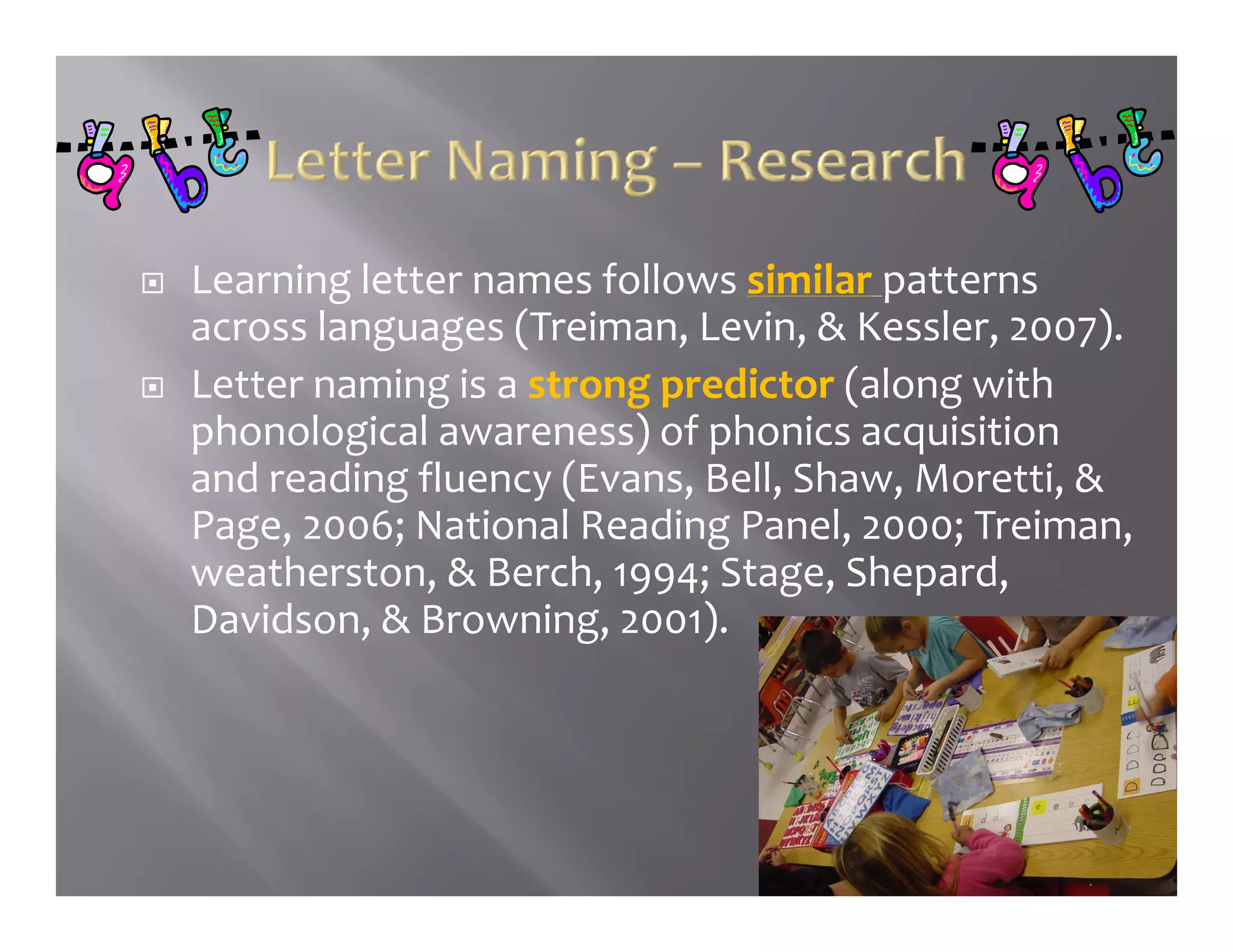 Knowing Letter Names Reutzel | PDF