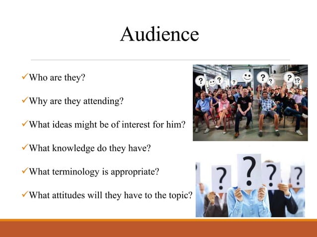 Knowing your Audience & Dealing with Logistics in Public Speaking ...