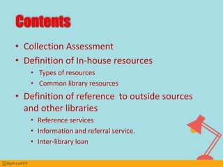 Knowing Your Library Collection | PPTX