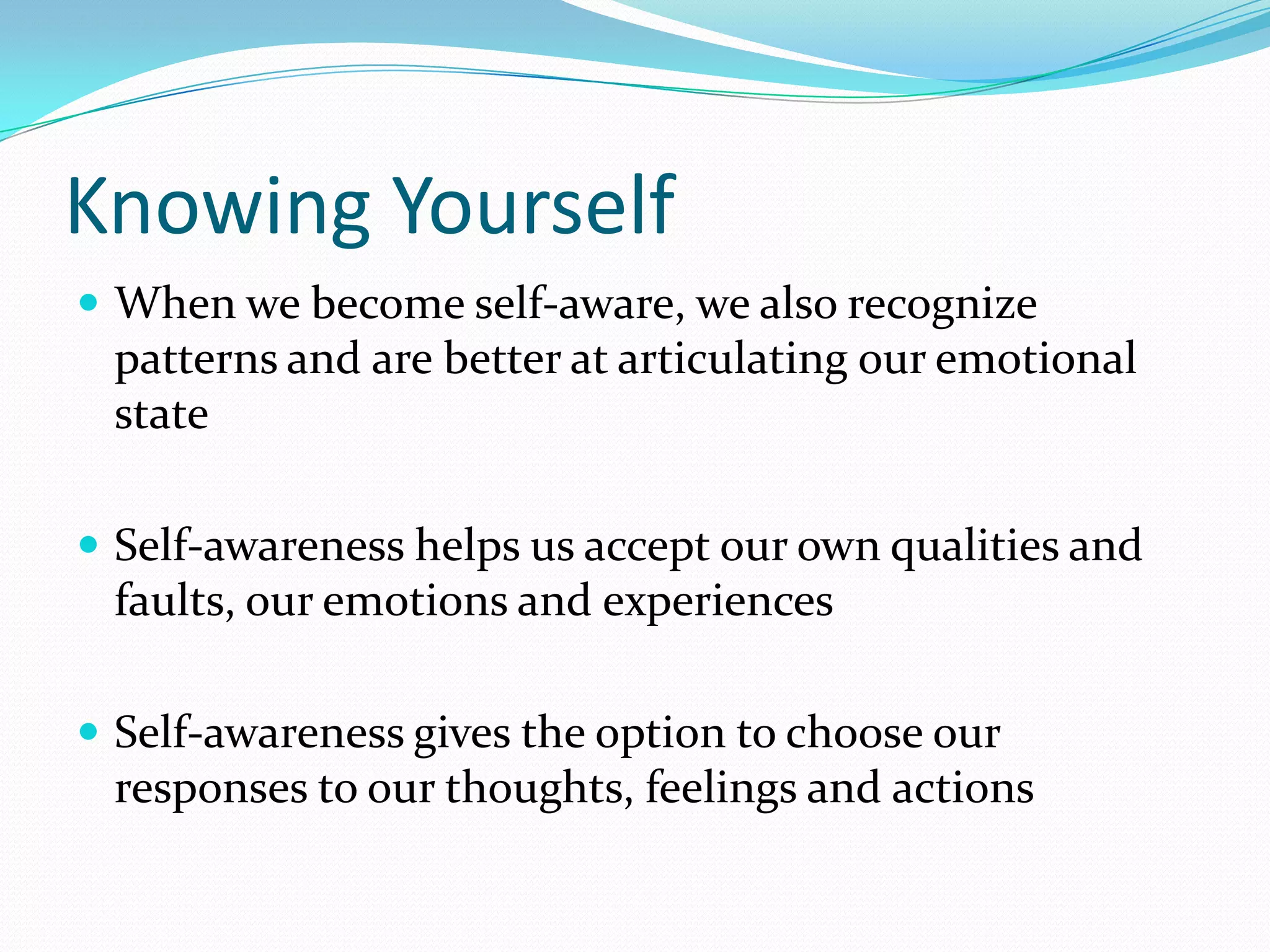 Knowing Yourself | PPTX