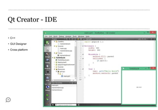 Knowit study group örnsköldsvik - introduction to qt & qt creator ...