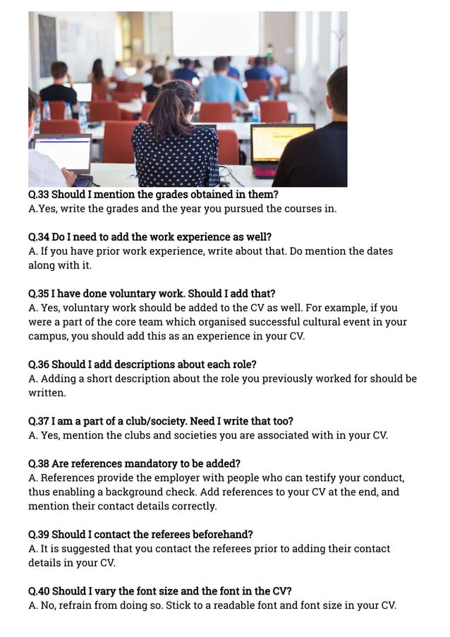 Know it all 101 questions about internships | PDF | Resume Writing and ...