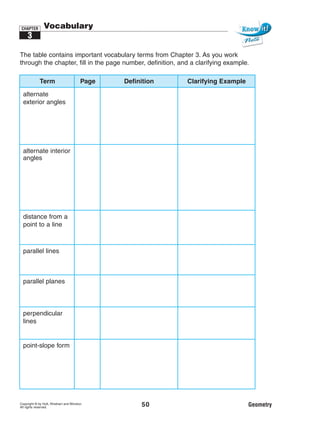Know it notebook-chapter3 | PDF