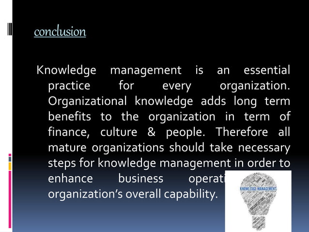 Knowladge management | PPTX