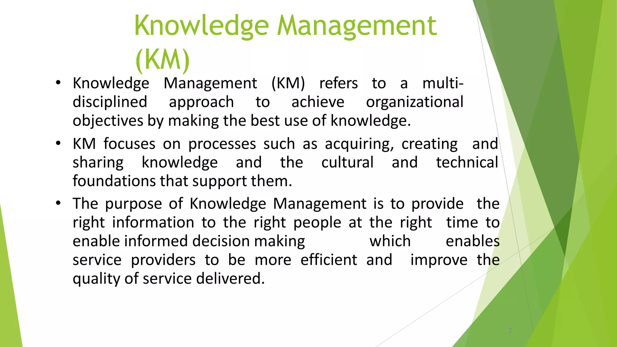 Knowladge management | PPTX