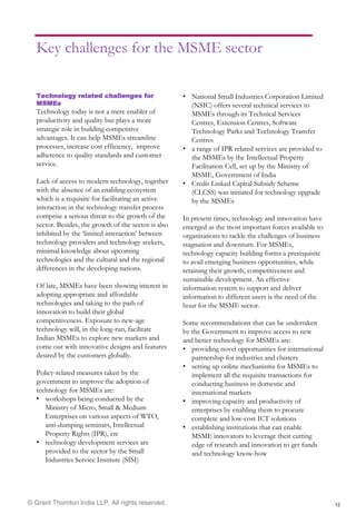 Empowering MSMEs through financing and linkages | PDF