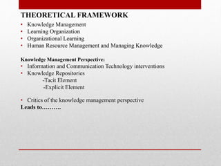 Knowledge Management in a Pharmaceutical company | PPT