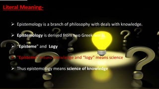 concept of Knowledge | PPTX