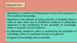 Knowledge and Curriculum, Types of Knowledge | PPT