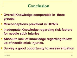 Knowledge and attitude of health care workers regarding blood borne ...