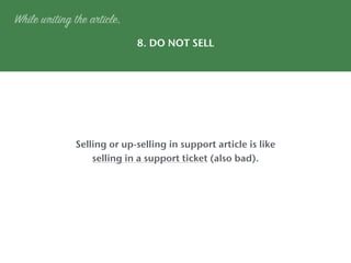 Guide to writing a perfect knowledge base article | PDF
