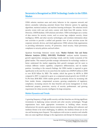 Knowledge brief securonix-ueba-market_2018-spark-matrix | PDF