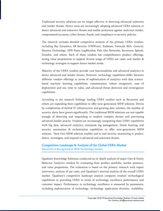 Knowledge brief securonix-ueba-market_2018-spark-matrix | PDF