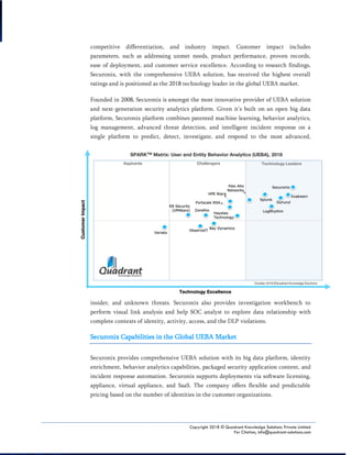 Knowledge brief securonix-ueba-market_2018-spark-matrix | PDF