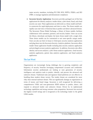 Knowledge brief securonix-ueba-market_2018-spark-matrix | PDF