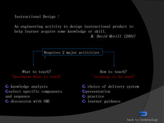 Knowledge Components & Objects | PDF