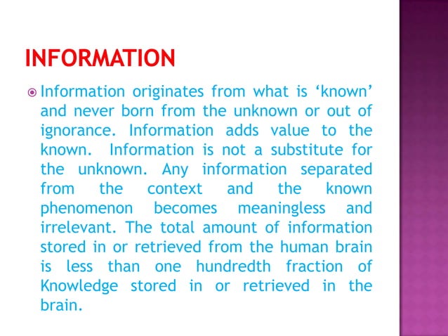 KNOWLEDGE SCIENCE & CYBERNETICS OF KNOWLEDGE : KNOWMATICS | PPT | Free Download