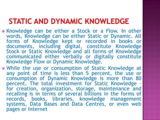 KNOWLEDGE SCIENCE & CYBERNETICS OF KNOWLEDGE : KNOWMATICS | PPTX